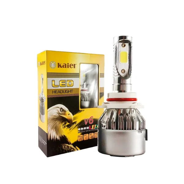 KAIER V6 LED Headlight Bulbs 6000K – H8/H11/H16 Hi/Lo Beam PakMotors.pk
